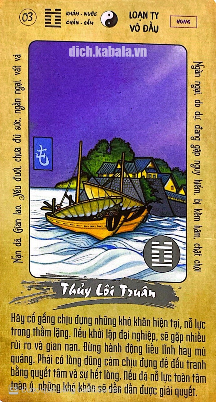 QUẺ 3: THỦY LÔI TRUÂN – Ý Nghĩa Quẻ Kinh Dịch | Kabala Huyền Học
